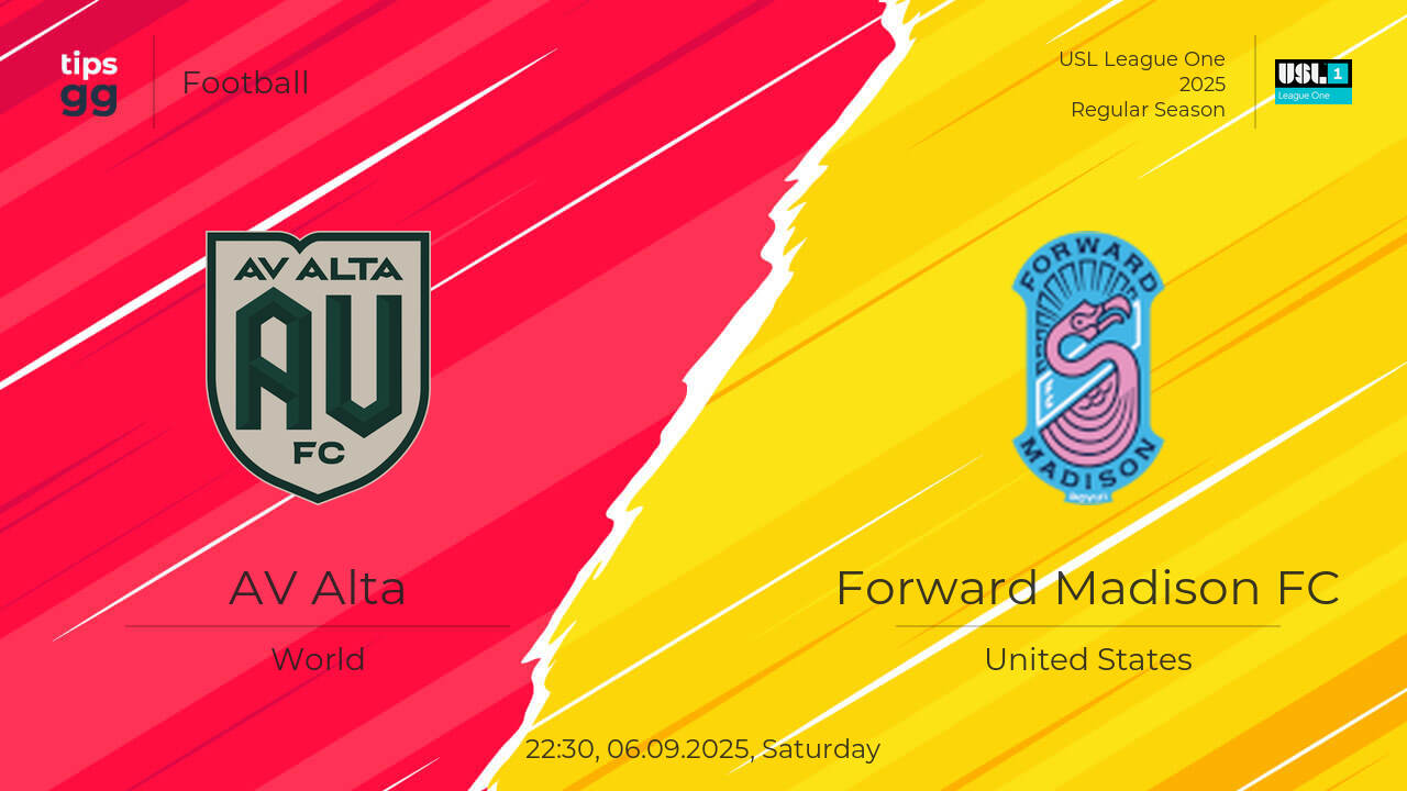 AV Alta vs Forward Madison FC 06.09.2025 Match Overview | Tips.GG