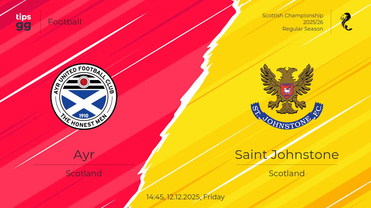 Ayr vs Saint Johnstone live score 12.12.2025 – today match results ...