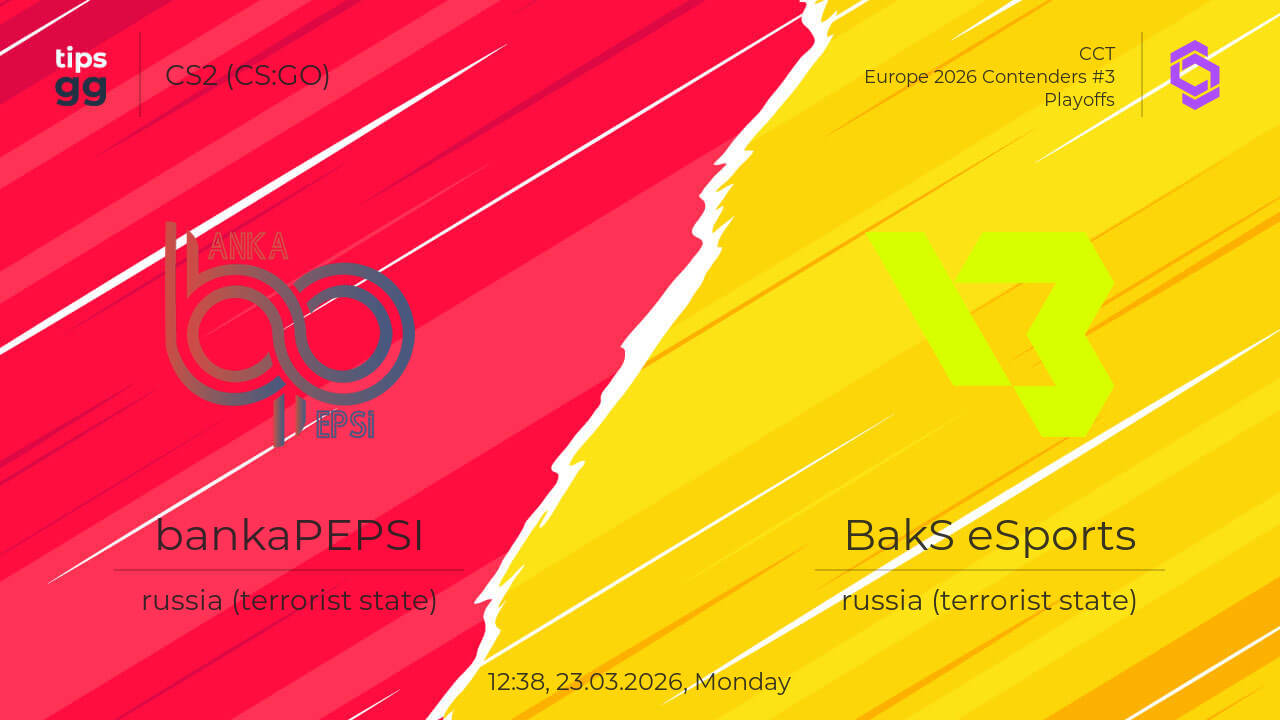 bankaPEPSI vs BakS eSports 23.03.2026 at CCT Europe 2026 Contenders #3 ...