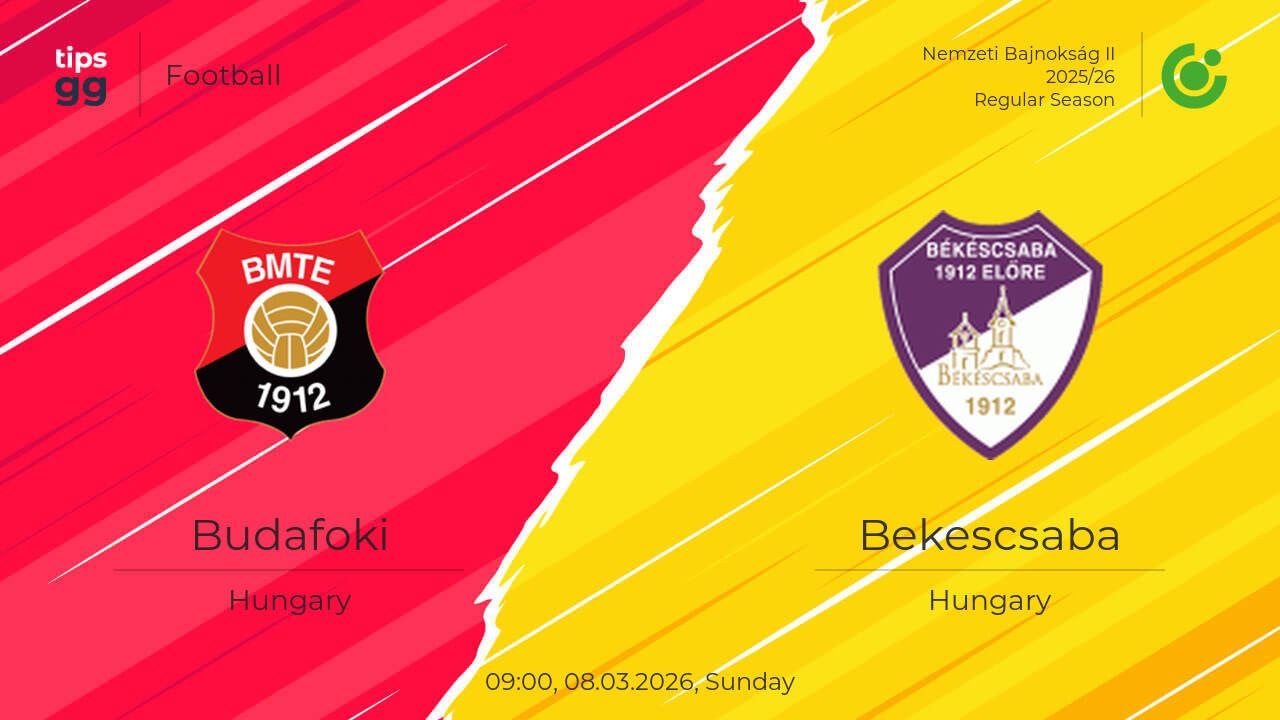 Where to Watch Budafoki vs Bekescsaba 08.03.2026 | Tips.GG