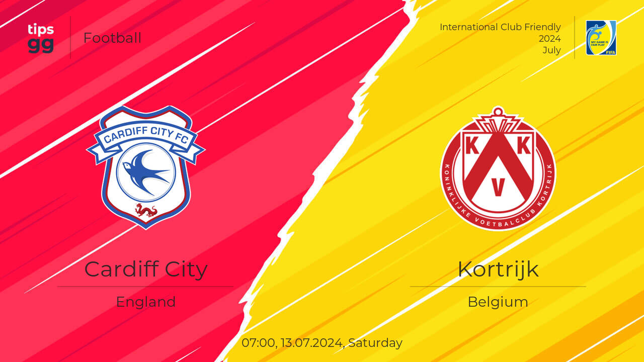 Cardiff City vs Kortrijk Odds & Betting Lines 13.07.2024 | Football ...