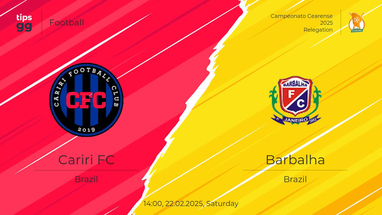 Where to Watch Cariri FC vs Barbalha 22.02.2025 | Tips.GG