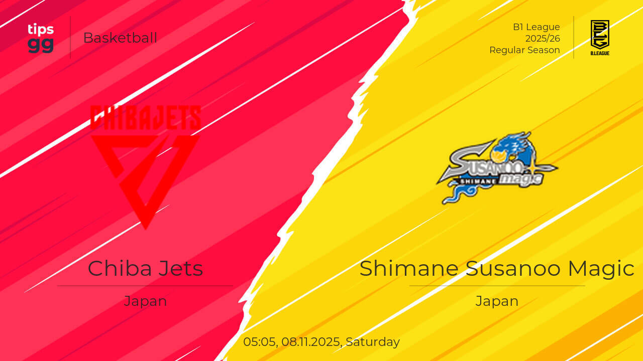 Chiba Jets vs Shimane Susanoo Magic 08.11.2025 at B1 League 2025/26 ...