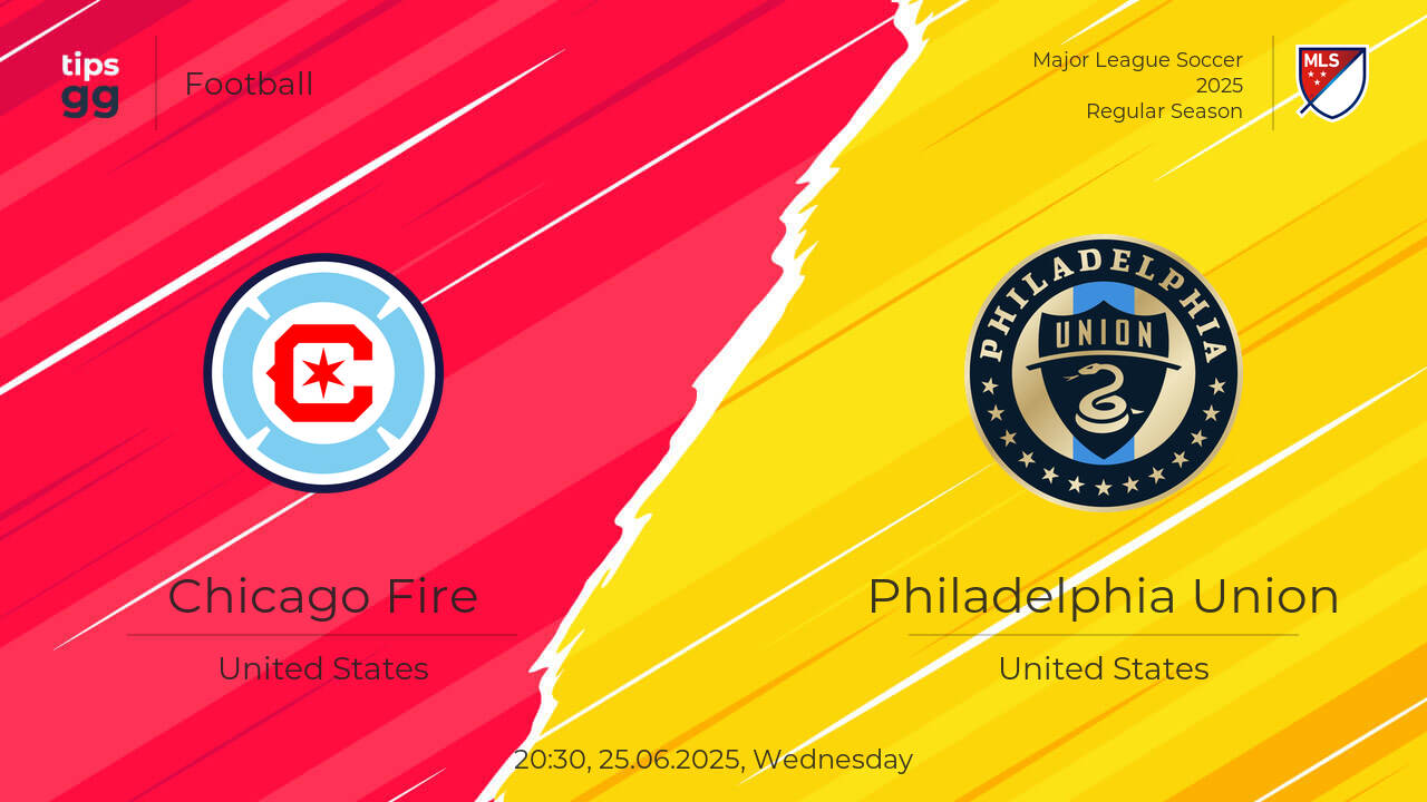 Chicago Fire vs Philadelphia Union 26.06.2025 Match Overview | Tips.GG