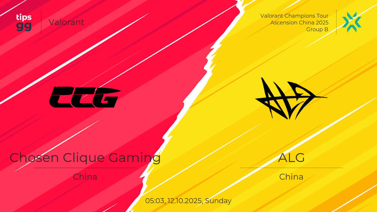 Chosen Clique Gaming vs ALG 12.10.2025 at Valorant Champions Tour ...