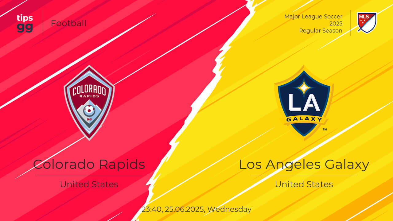 Colorado Rapids vs Los Angeles Galaxy 26.06.2025 Match Overview | Tips.GG