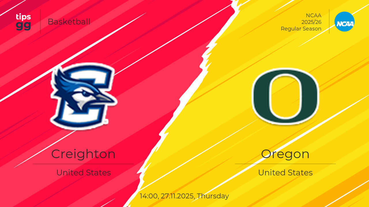 Creighton vs Oregon 27.11.2025 Odds | Basketball | Tips.GG