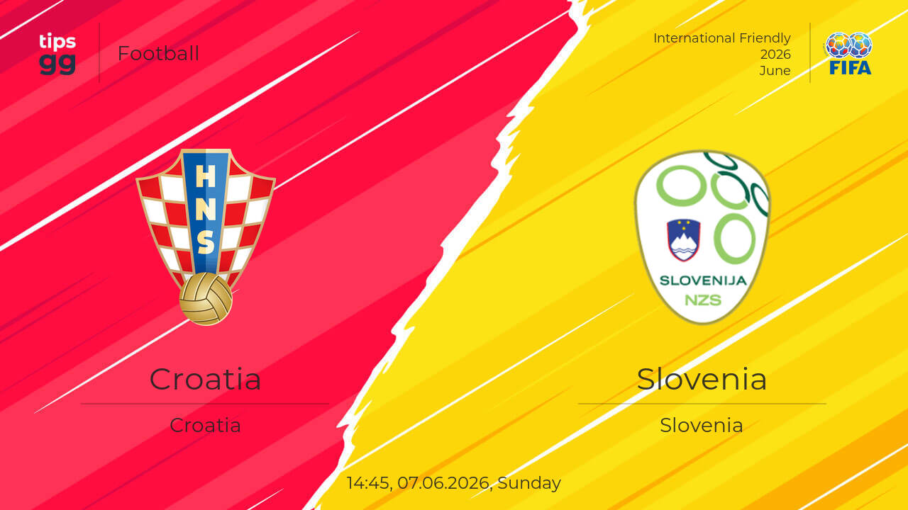 Croatia vs Slovenia live score 07.06.2026 – today match results | Tips.GG
