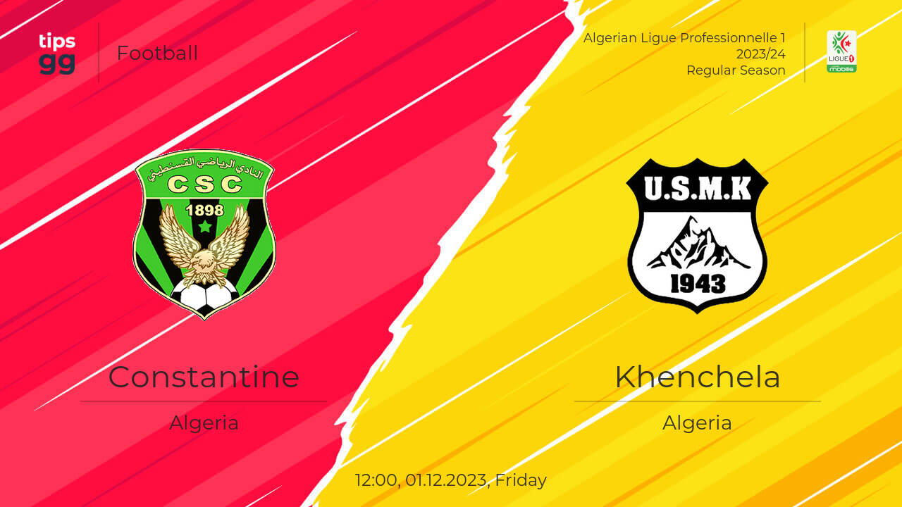 CS Constantine vs USM Khenchela 01.12.2023 at Algerian Ligue ...