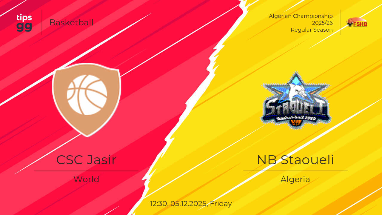 CSC Jasir vs NB Staoueli 05.12.2025 at Algerian Championship 2025/26 ...