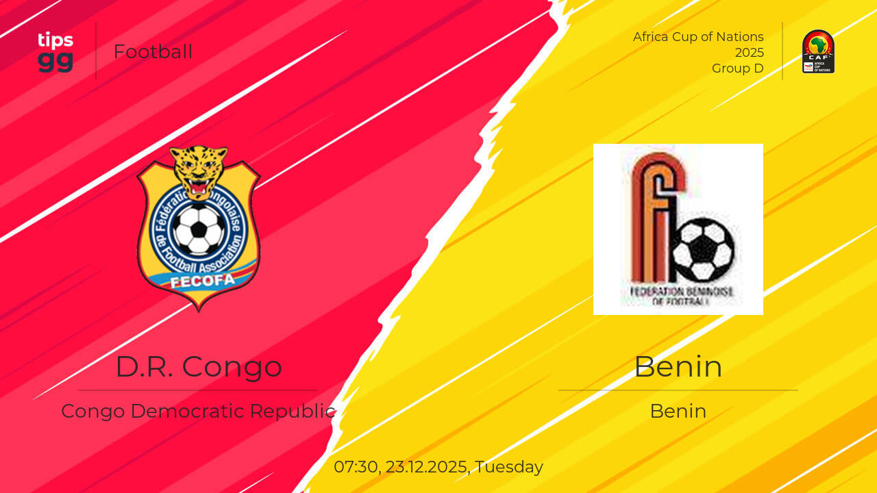 D.R. Congo vs Benin Prediction 23.12.2025 | Tips.GG