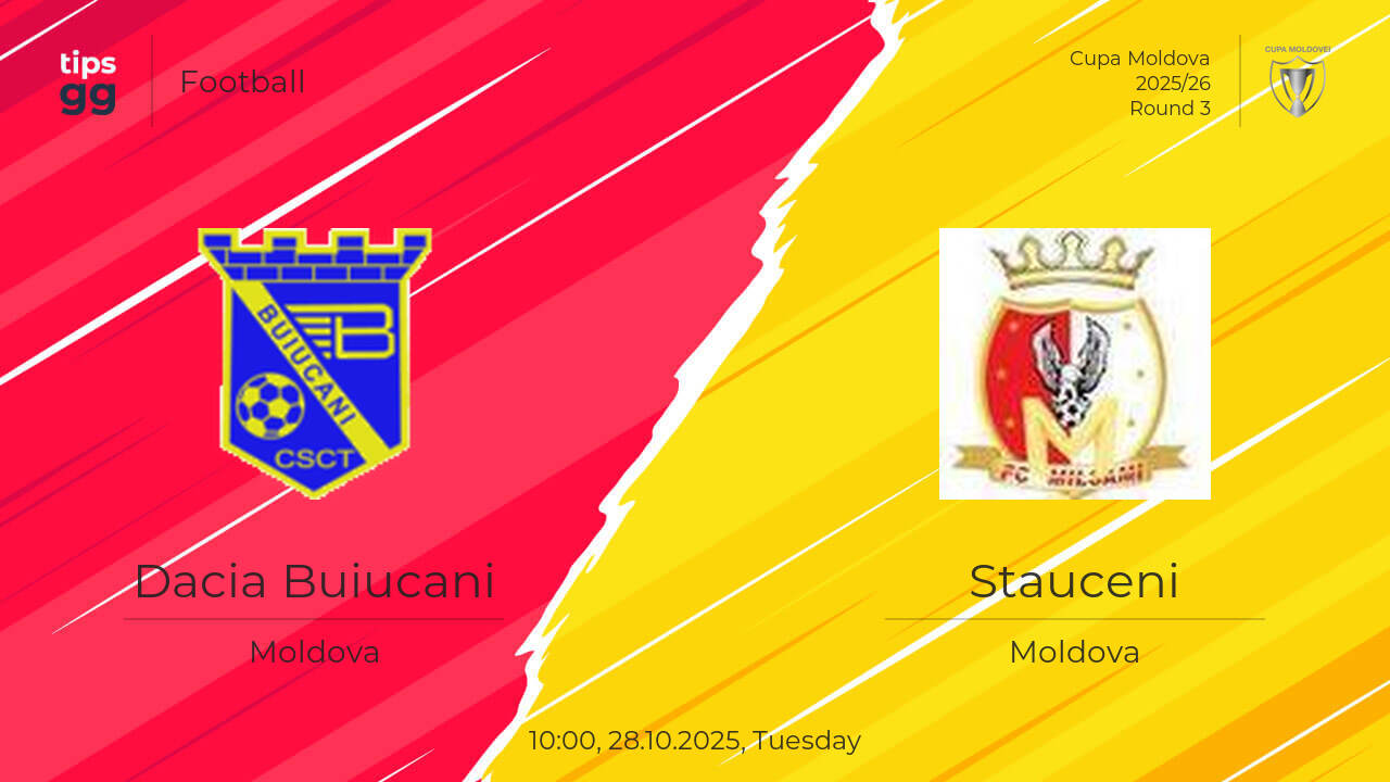 Dacia Buiucani vs Stauceni live score 28.10.2025 – today match results ...
