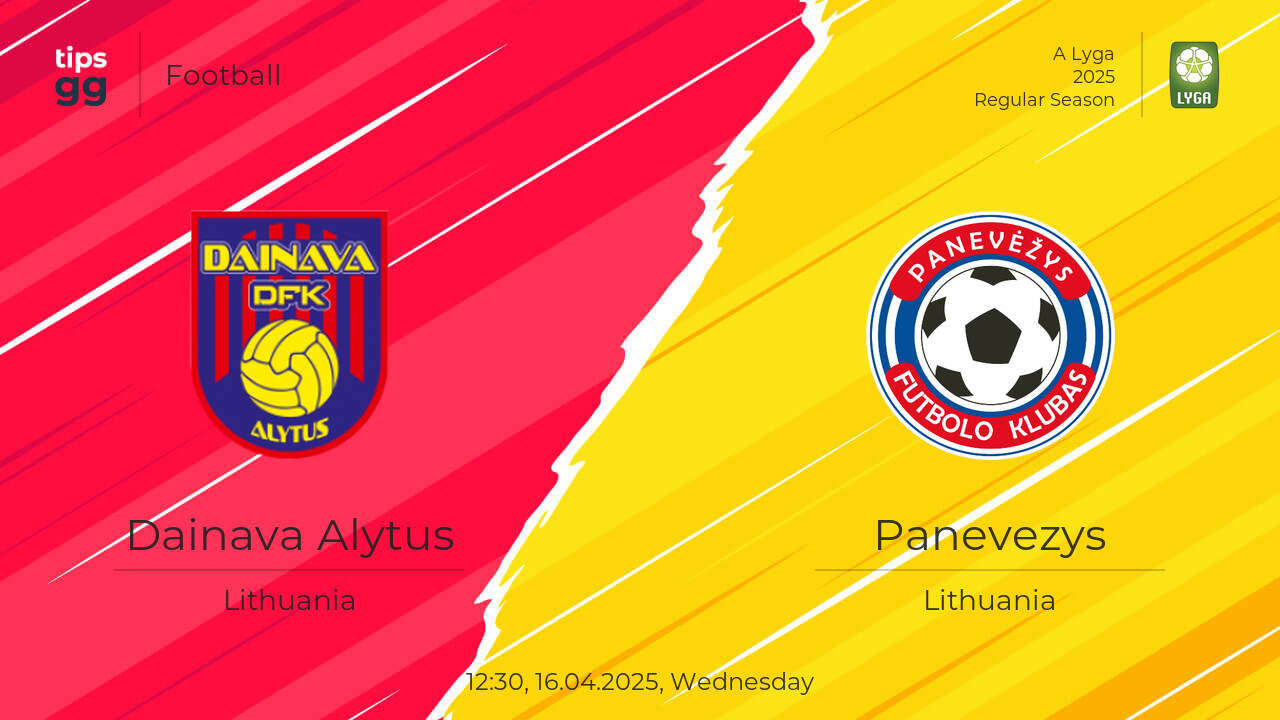 Dainava Alytus vs Panevezys 16.04.2025 Match Overview | Tips.GG