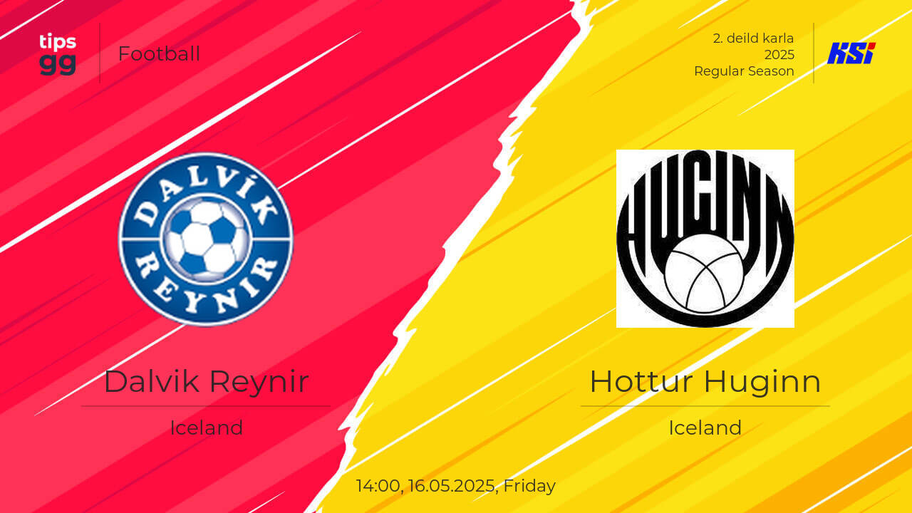 Dalvik Reynir vs Hottur Huginn 17.05.2025 Match Overview | Tips.GG