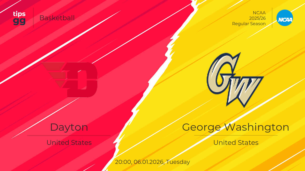 Dayton vs George Washington 07.01.2026 at NCAA 2025/26 | Basketball ...