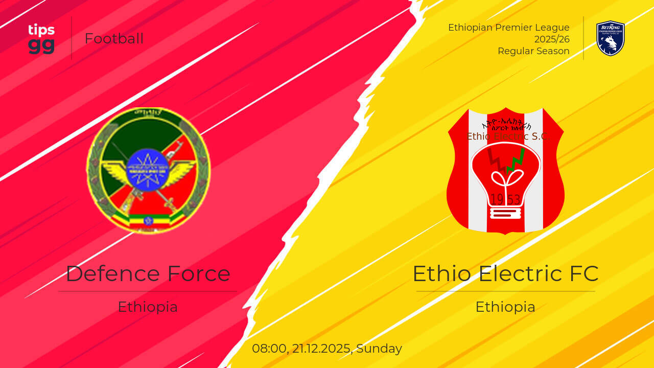 Defence Force vs Ethio Electric FC live score 21.12.2025 – today match ...