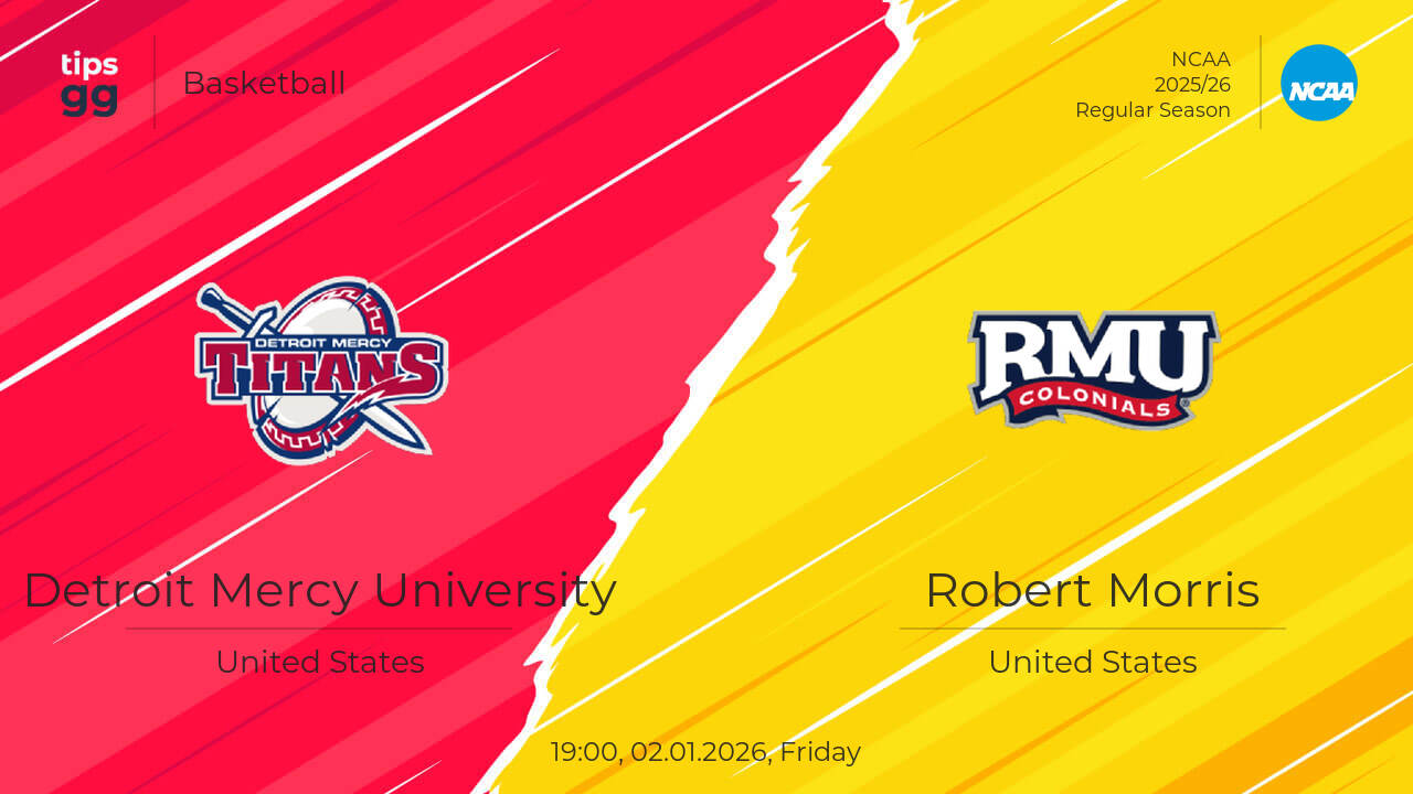 Detroit Mercy University vs Robert Morris 03.01.2026 at NCAA 2025/26 ...