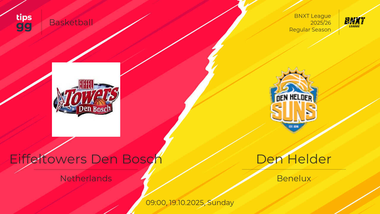 Eiffeltowers Den Bosch vs Den Helder 19.10.2025 at BNXT League 2025/26 ...