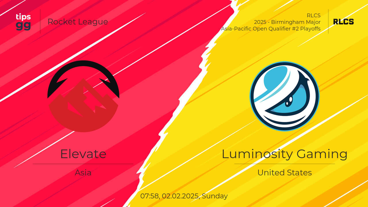 Elevate vs Luminosity Gaming 02.02.2025 at RLCS 2025 - Birmingham Major ...