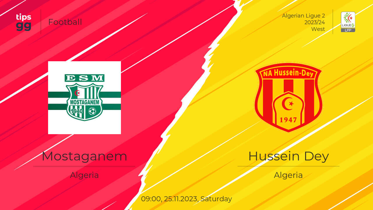 Watch ES Mostaganem vs NA Hussein Dey 25.11.2023 – Live Stream and VODs ...