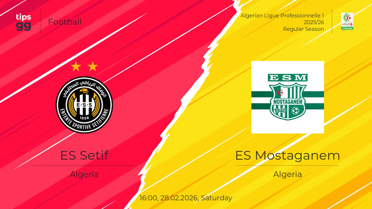 ES Setif vs ES Mostaganem live score 28.02.2026 – today match results ...