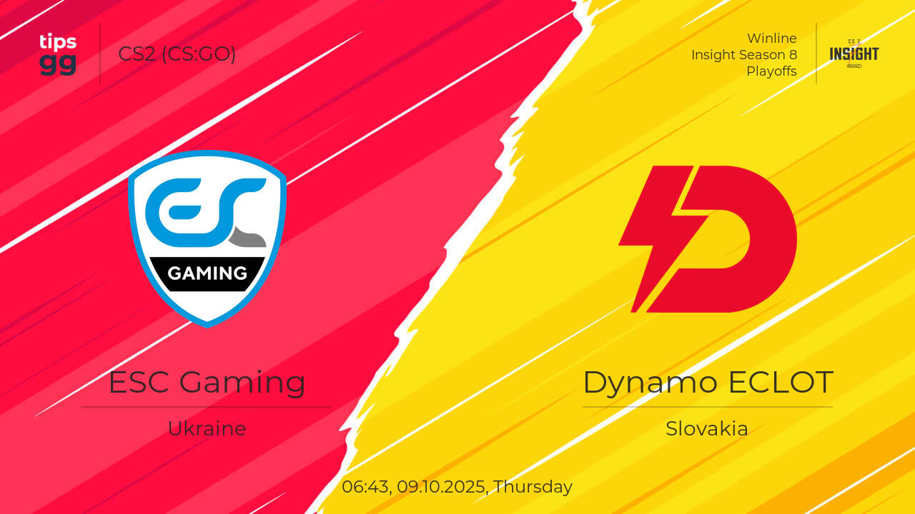 ESC Gaming vs Dynamo ECLOT 09.10.2025 at Winline Insight Season 8 | CS2 ...