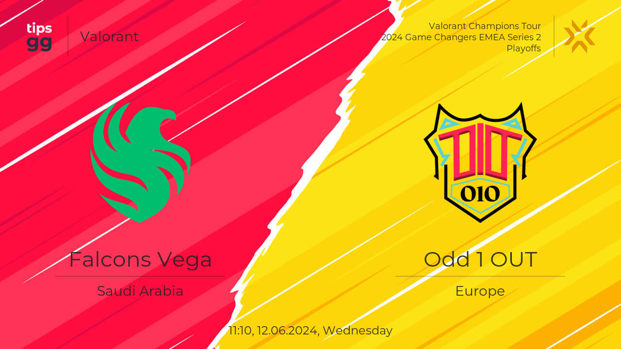 Falcons Vega vs Odd 1 OUT 12.06.2024 at Valorant Champions Tour 2024 ...