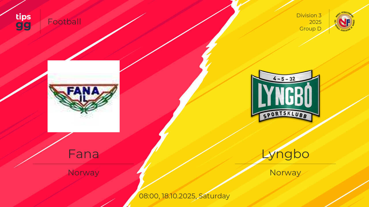 Where to Watch Fana vs Lyngbo 18.10.2025 | Tips.GG