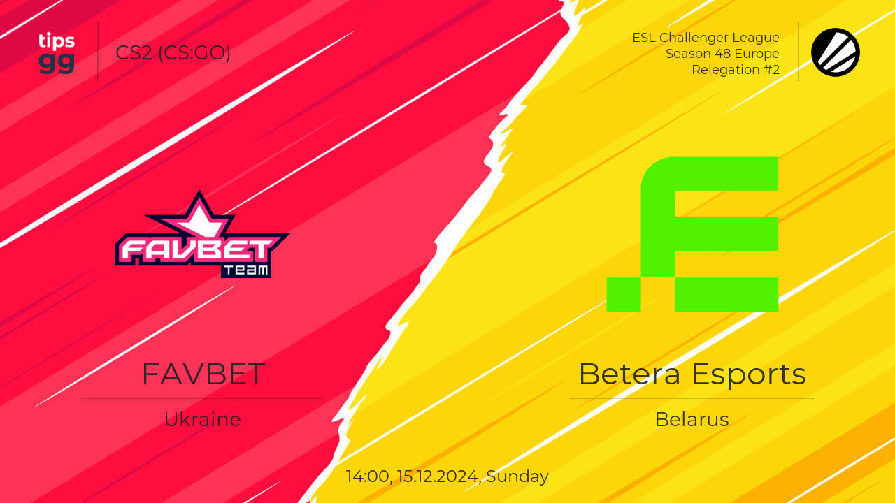 FAVBET vs Betera Esports 15.12.2024 at ESL Challenger League Season 48 ...