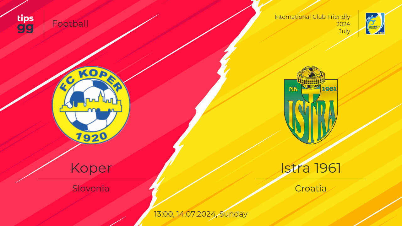 FC Koper vs Istra 1961 Pula Odds & Betting Lines 14.07.2024 | Football ...