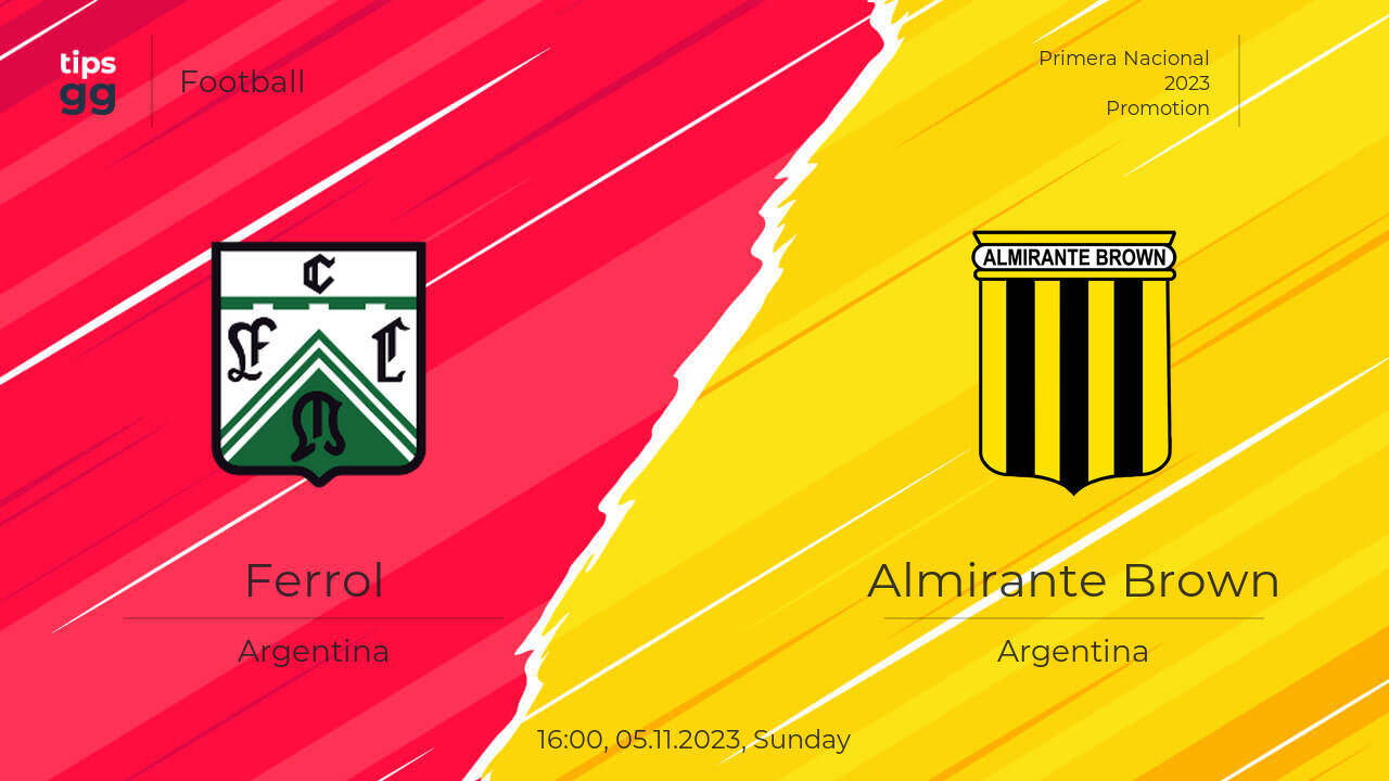 Ferrol Carril Oeste vs Almirante Brown 05.11.2023 – Live Odds & Match ...