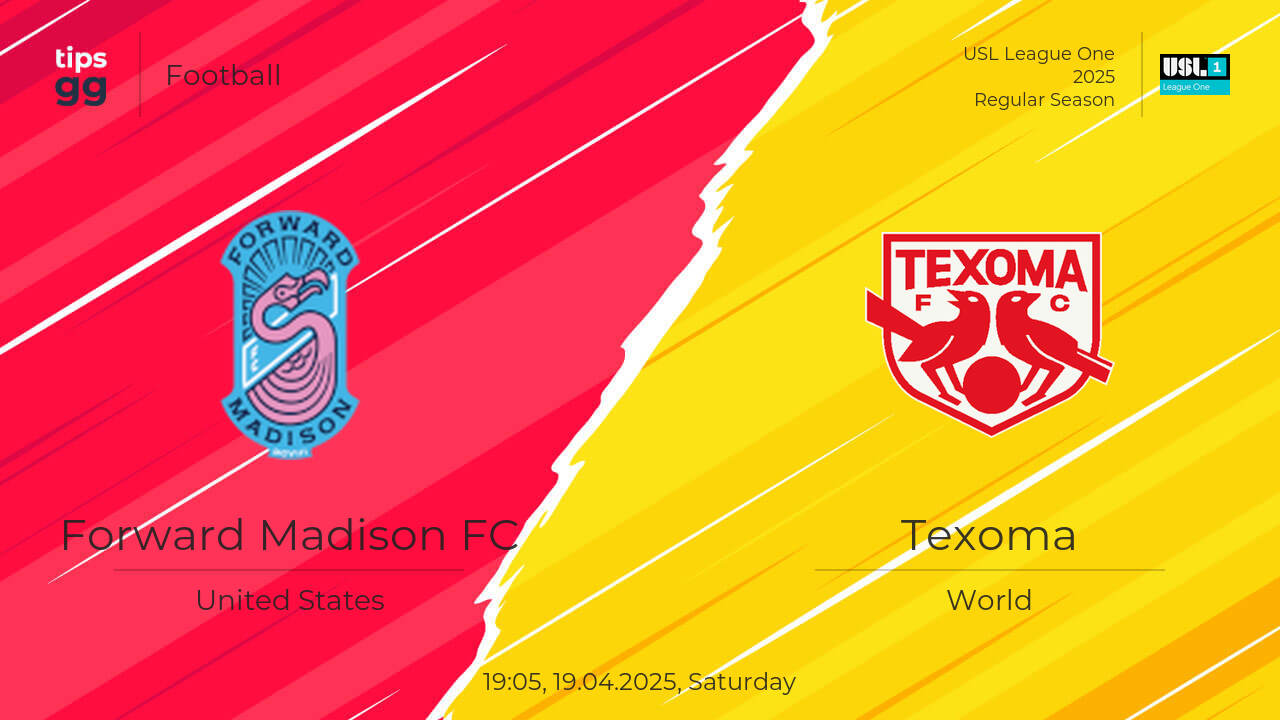 Forward Madison FC vs Texoma 19.04.2025 Match Overview | Tips.GG