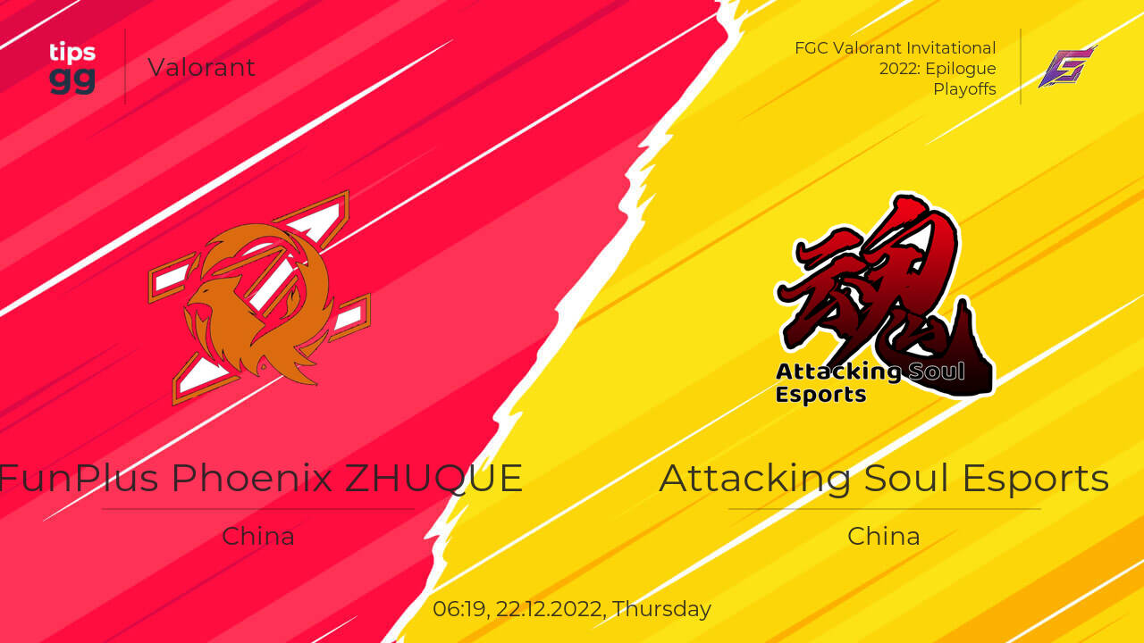 FunPlus Phoenix ZHUQUE vs Attacking Soul Esports 22.12.2022 – Match ...
