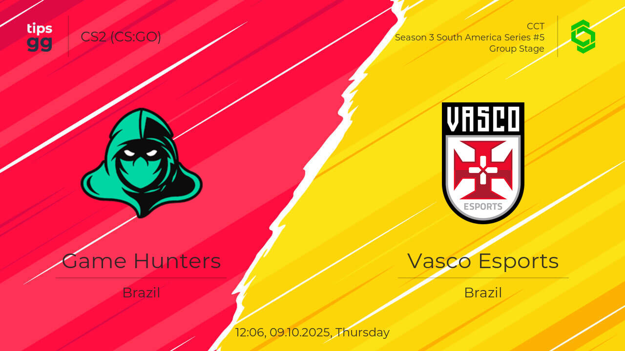 Game Hunters vs Vasco Esports 09.10.2025 at CCT Season 3 South America ...