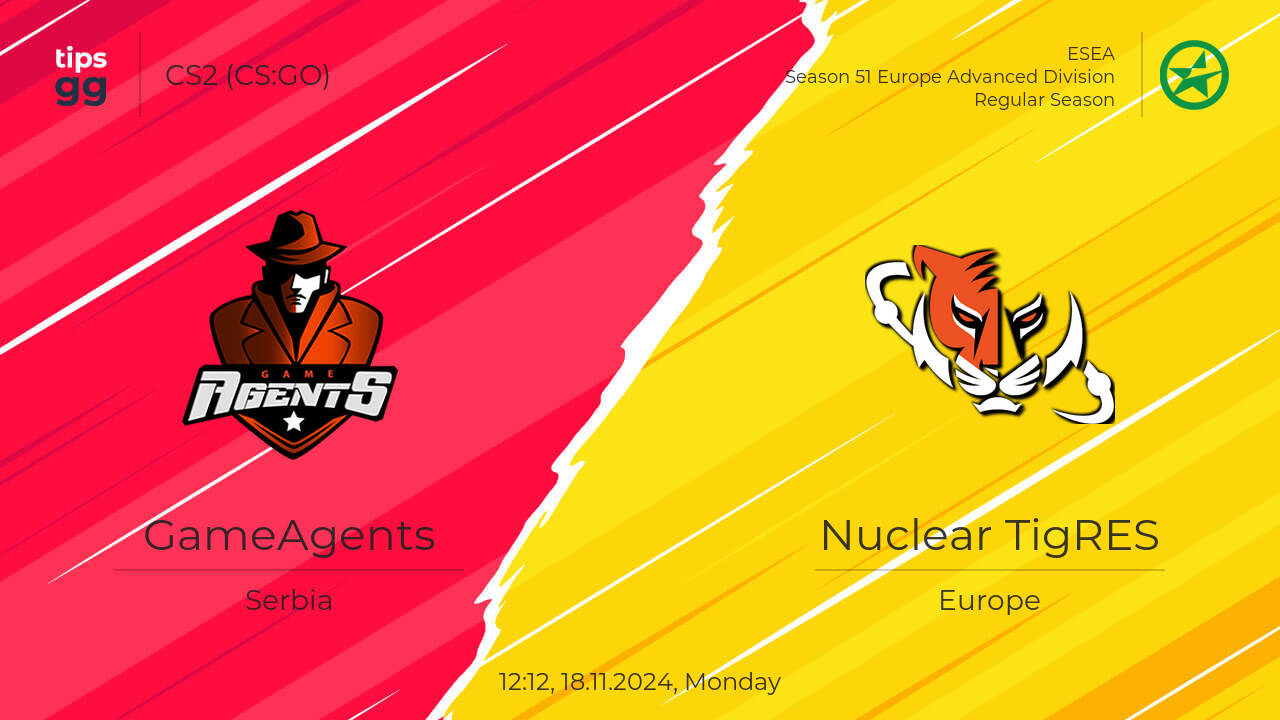 GameAgents vs Nuclear TigRES 18.11.2024 at ESEA Season 51 Europe ...
