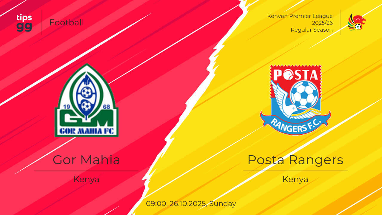 Gor Mahia Posta Rangers Odds 26.10.2025 | Tips.GG