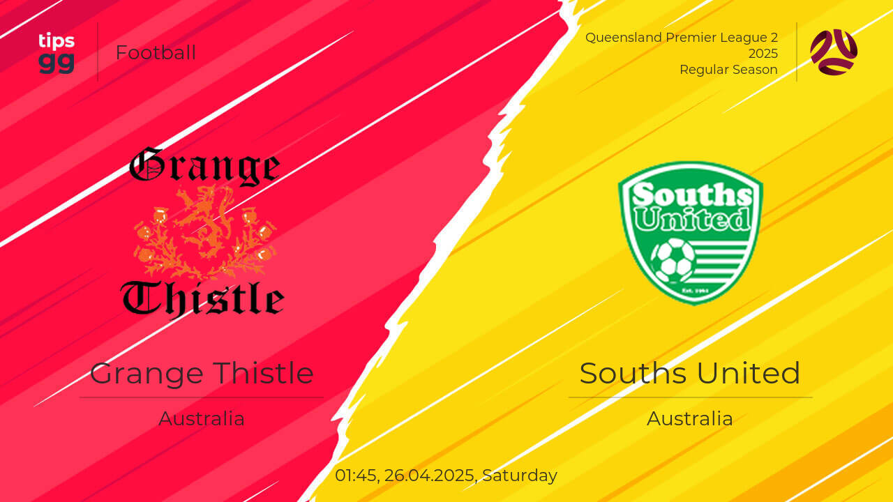 Grange Thistle vs Souths United 26.04.2025 Match Overview | Tips.GG