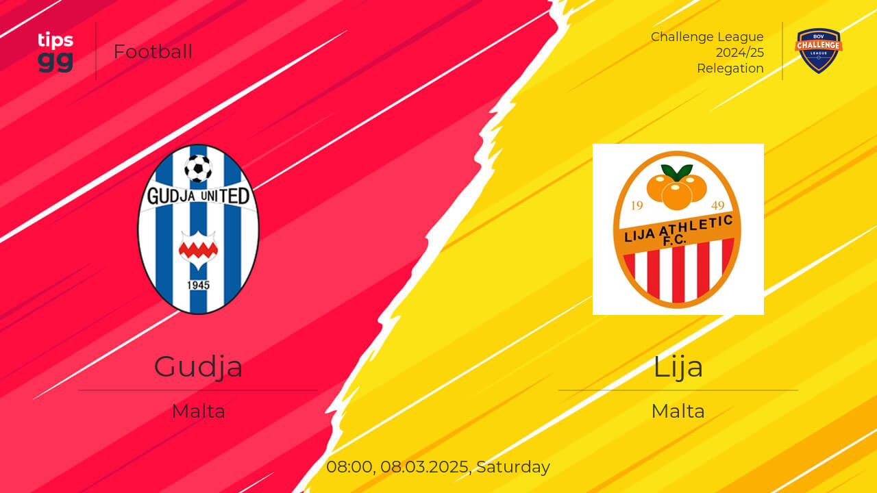 Gudja vs Lija 08.03.2025 Match Overview | Tips.GG
