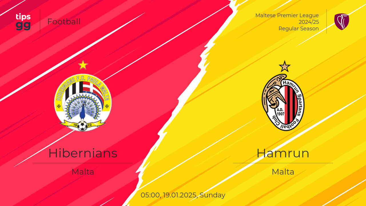 Hibernians vs Hamrun 19.01.2025 Match Overview | Tips.GG