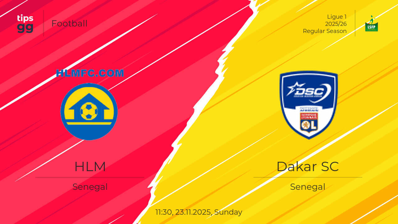 Where to Watch HLM vs Dakar SC 23.11.2025 | Tips.GG