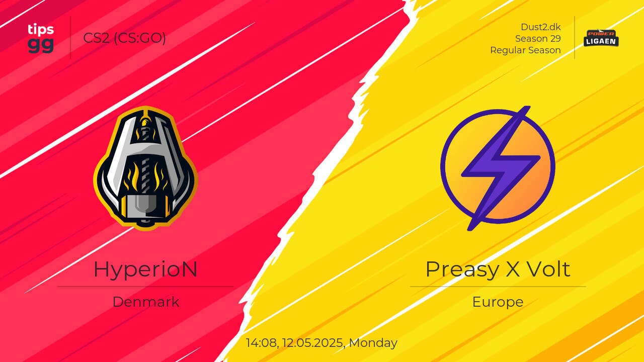 HyperioN vs Preasy X Volt 12.05.2025 at Dust2.dk Season 29 | CS2 (CS:GO ...