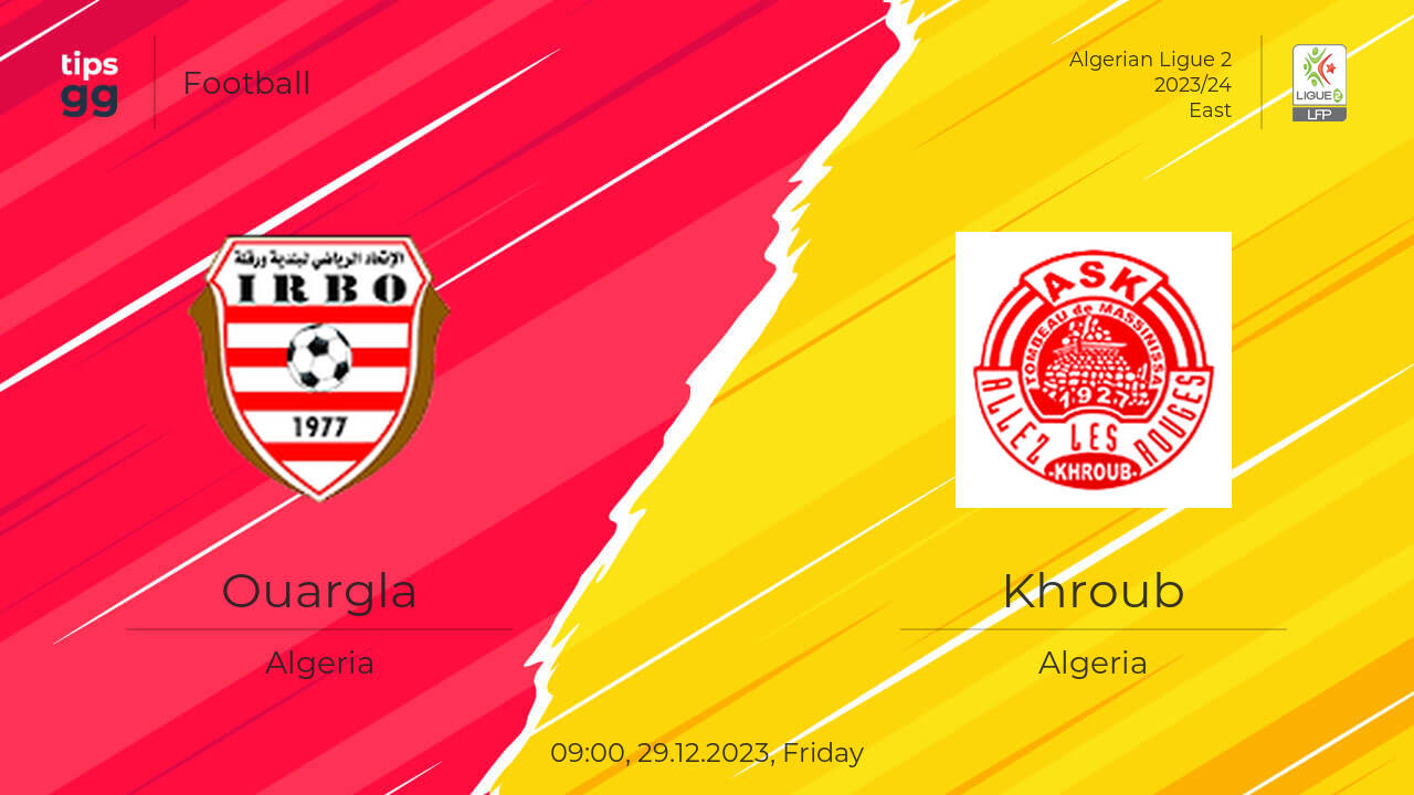 Watch IRB Ouargla vs AS Khroub 29.12.2023 – Live Stream | Football ...