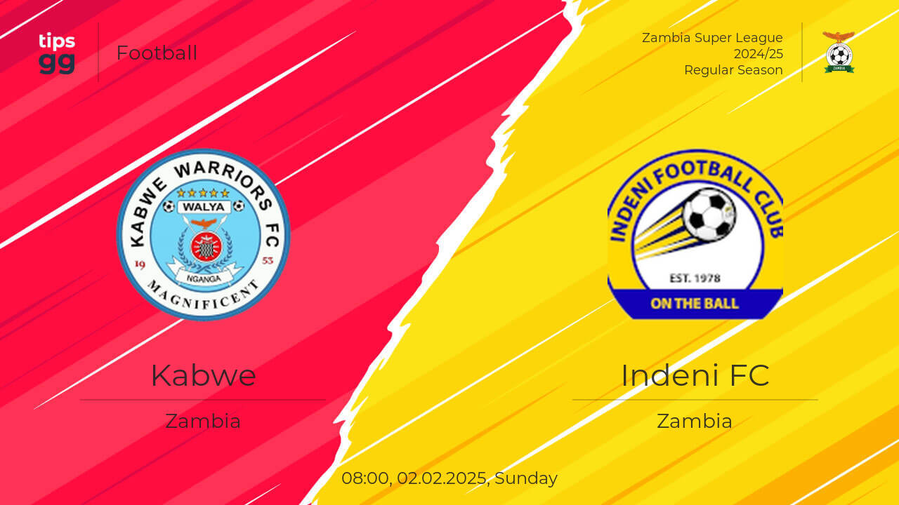 Kabwe vs Indeni FC 02.02.2025 Match Overview | Tips.GG