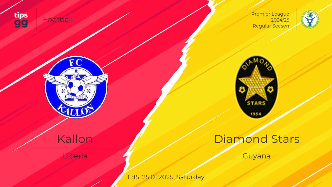 Kallon vs Diamond Stars 25.01.2025 Match Overview | Tips.GG