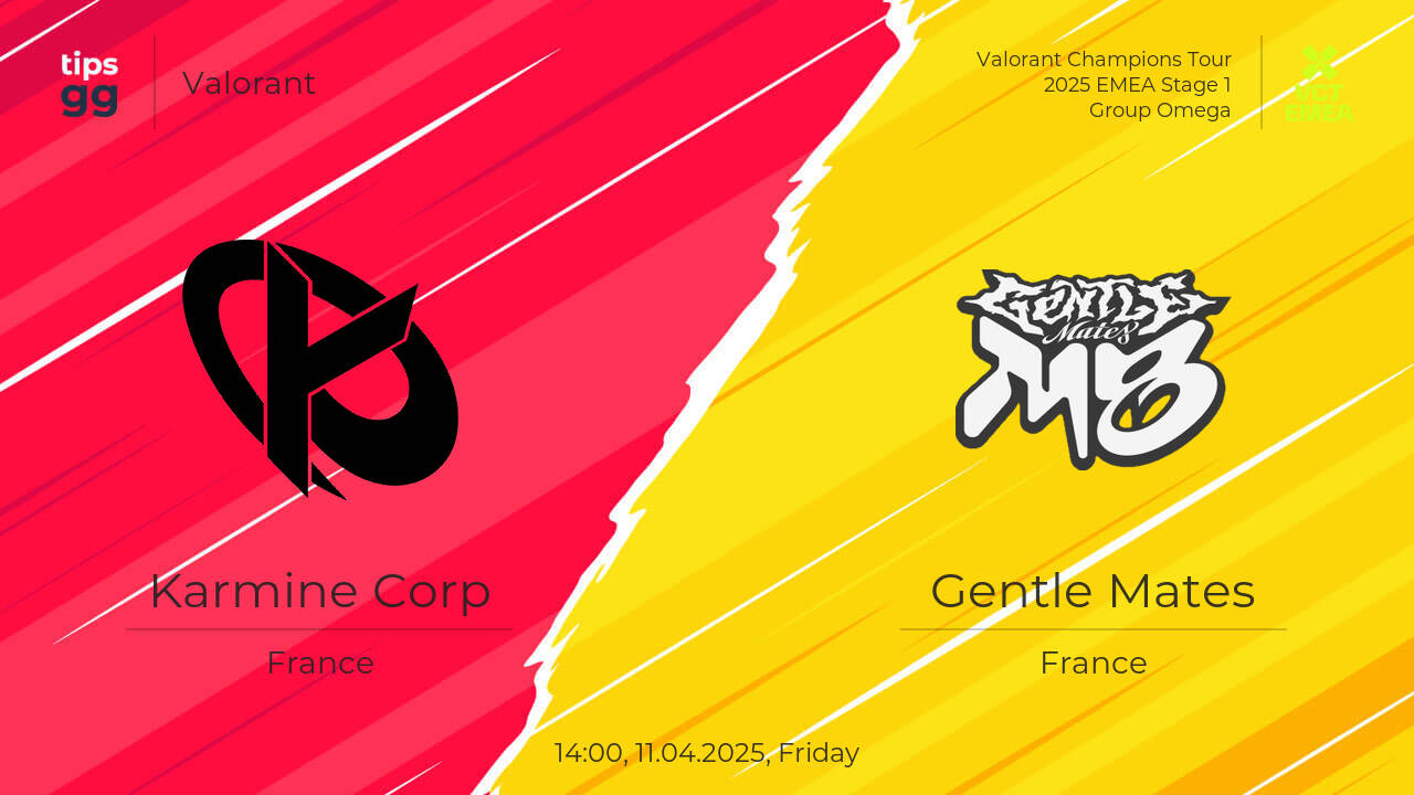 Karmine Corp vs Gentle Mates 11.04.2025 at Valorant Champions Tour 2025 ...