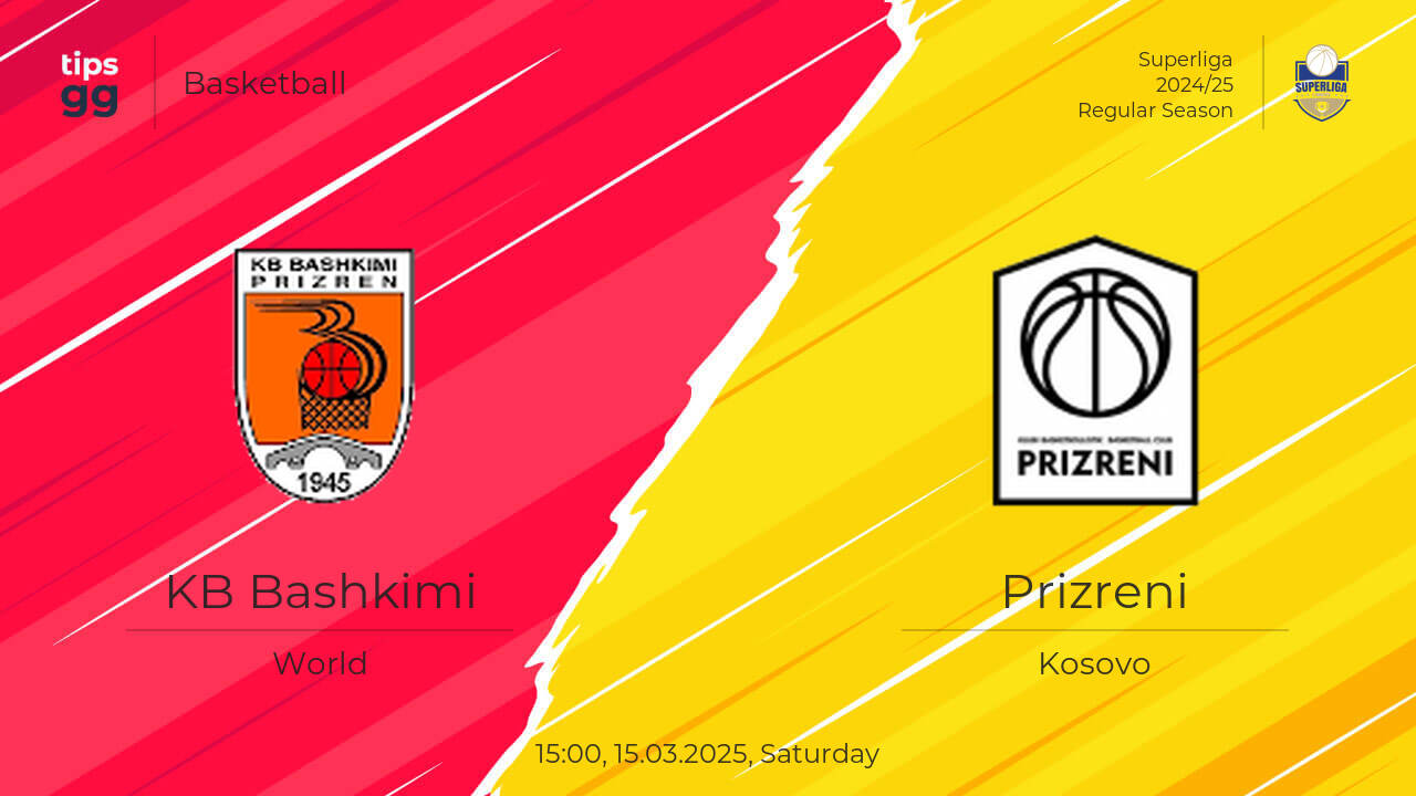 KB Bashkimi vs Prizreni 15.03.2025 at Superliga 2024/25 | Basketball ...