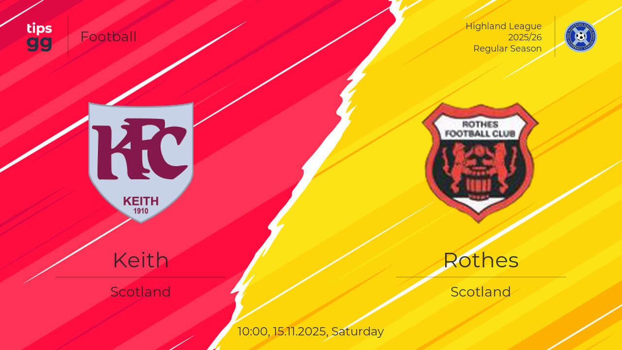 Keith vs Rothes live score 15.11.2025 – today match results | Tips.GG