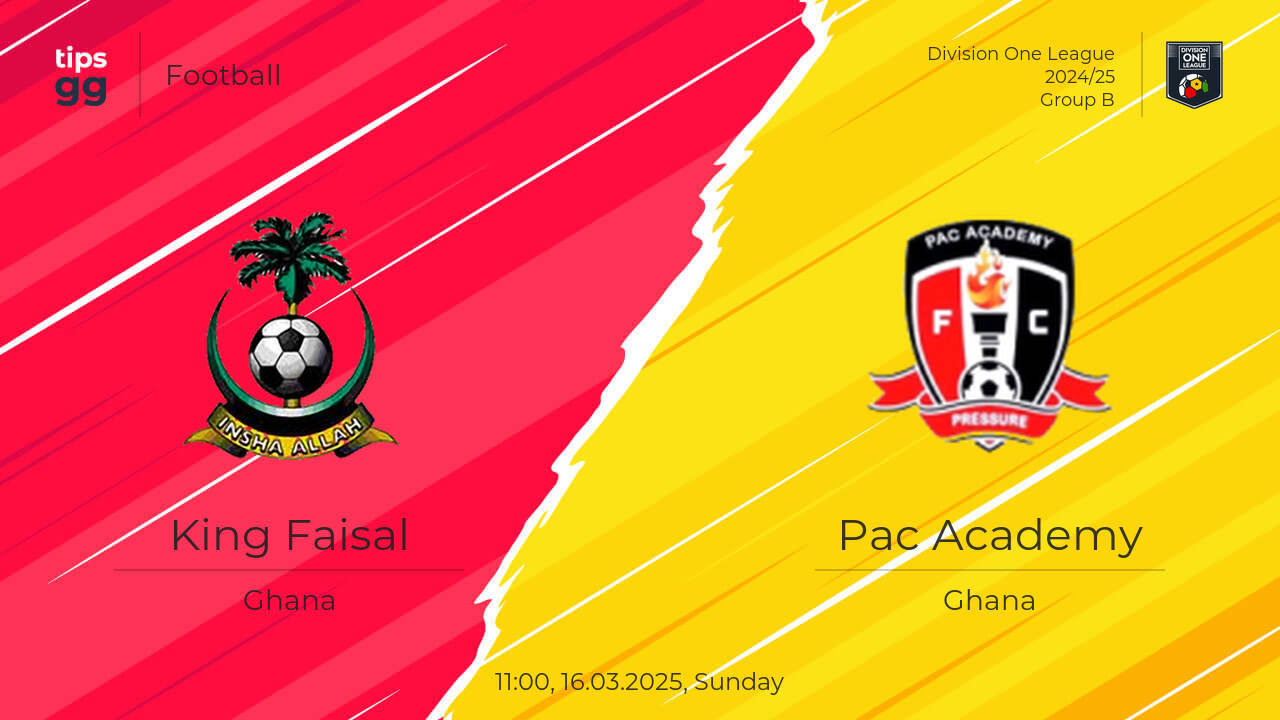 King Faisal vs Pac Academy 17.03.2025 at Division One League 2024/25 ...
