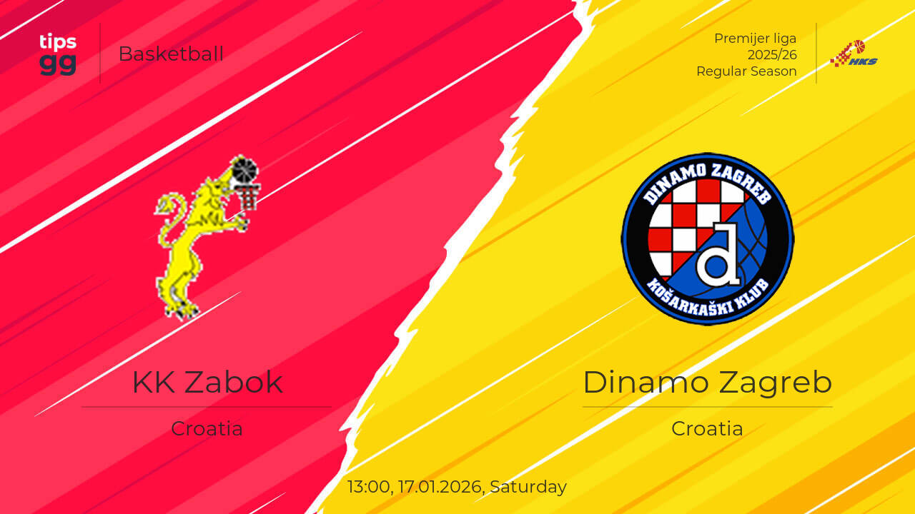 KK Zabok vs Dinamo Zagreb 17.01.2026 at Premijer liga 2025/26 ...