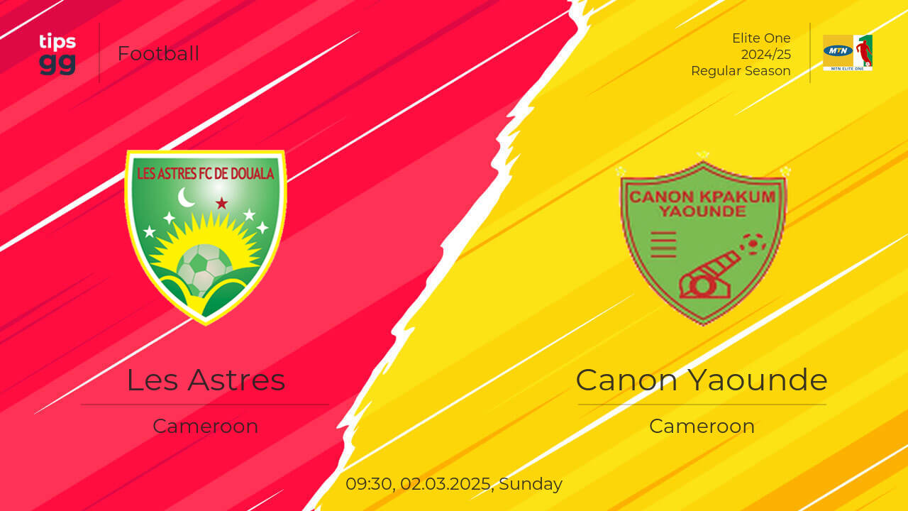 Les Astres vs Canon Yaounde Prediction 02.03.2025 | Tips.GG